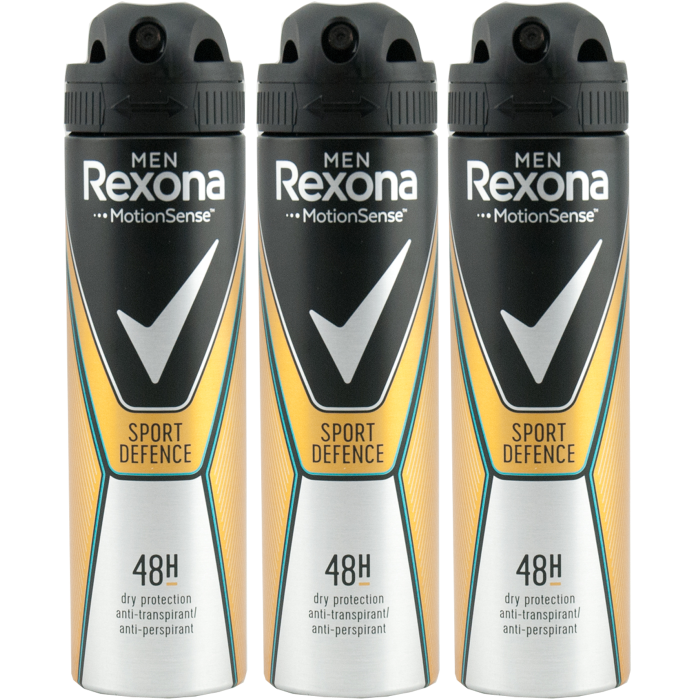 Rexona Sports Defence 3 x 150 ML Deodorant Spray for Man 48H | eBay